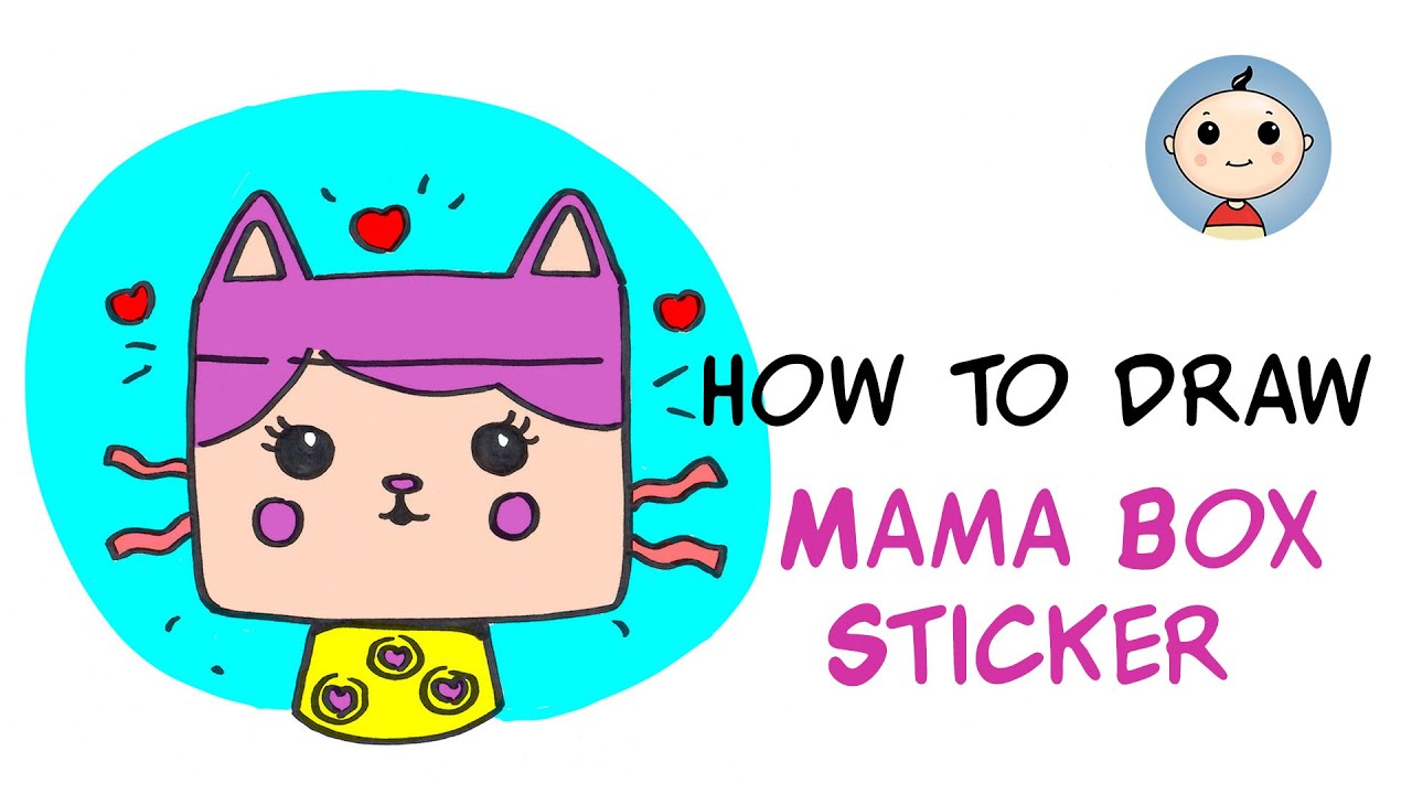 How to Draw Mama Box Sticker like A PRO in 5 minutes - YouTube