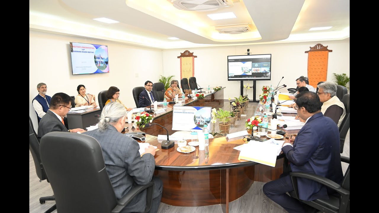 The 73rd Meeting of the Governing Board of IIBM was held at IIBM ...
