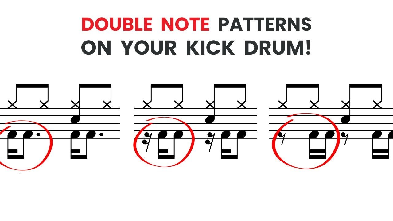 Let's Practice Useful Double Kick Patterns For the Kick Drum 🥁 Drummer ...