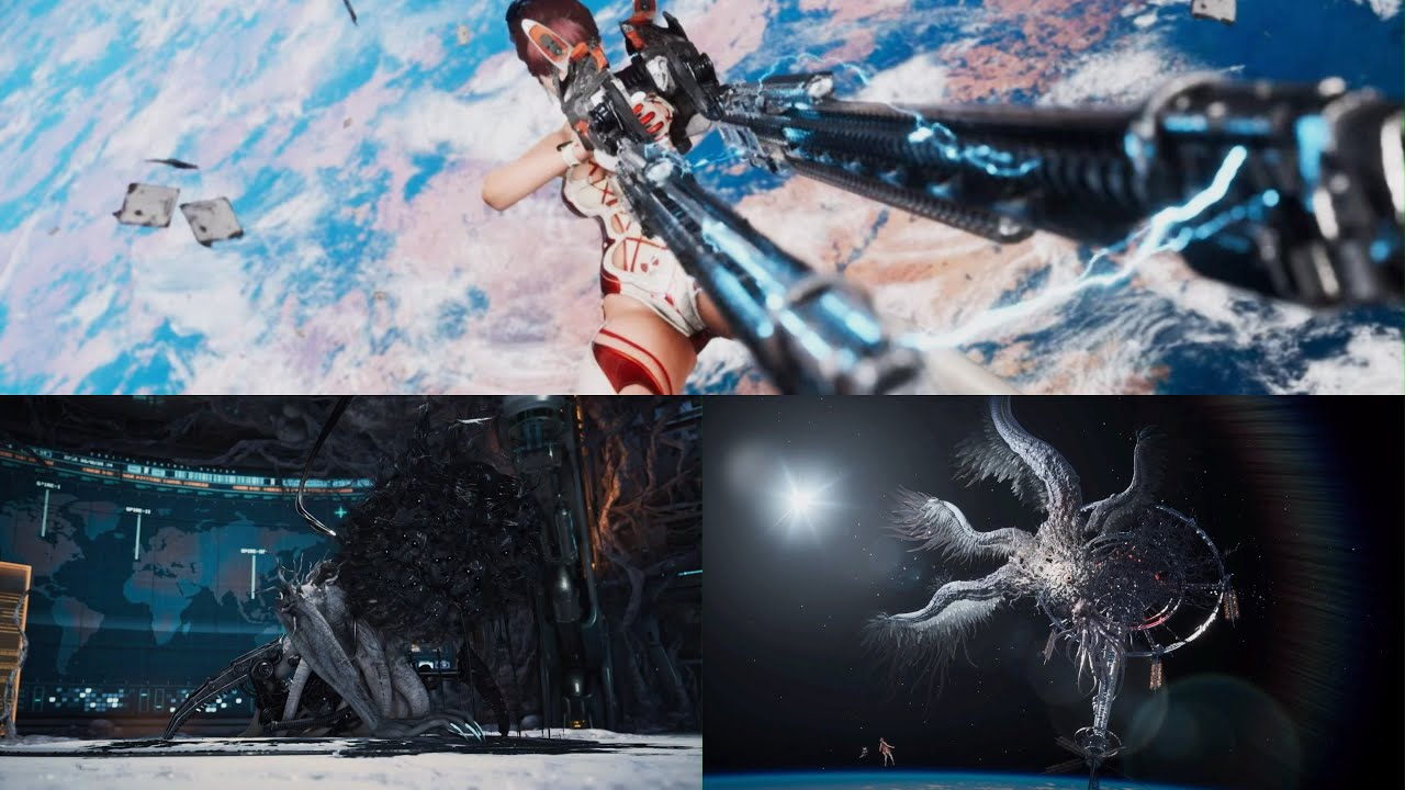 Stellar Blade - Democrawler and Demogorgon Boss Battles - YouTube