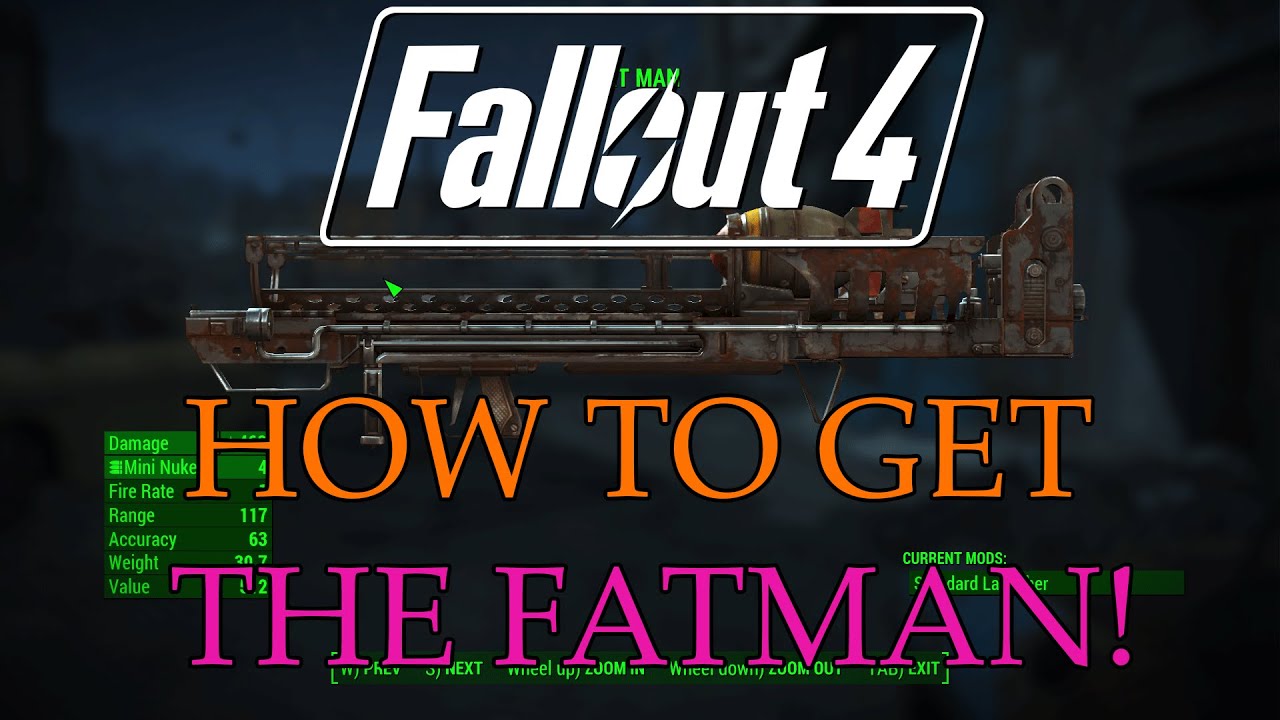 FALLOUT 4: FATMAN GUIDE - How To Get The Fat Man - Rare Weapon Fallout ...