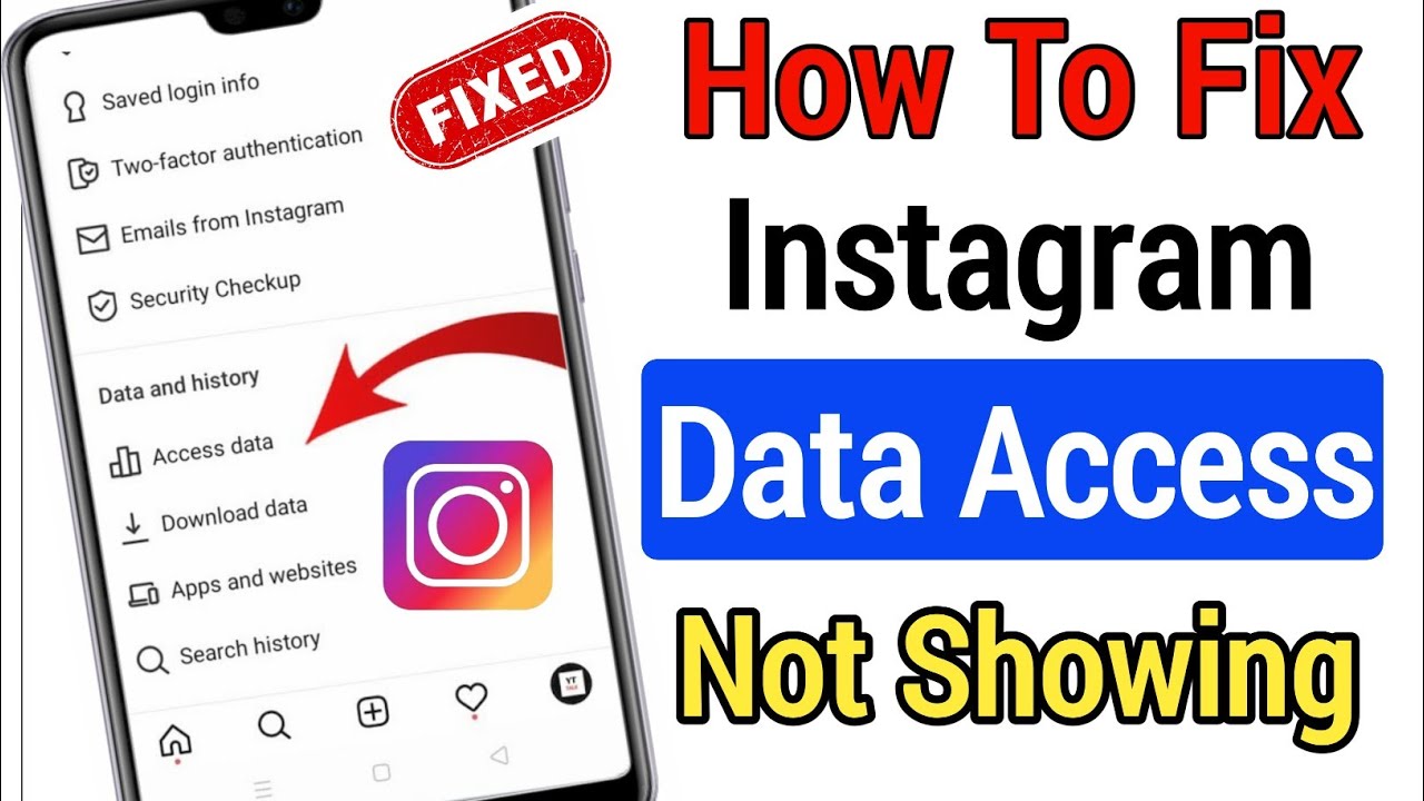 How to Fix Instagram Access Data Option Not Showing (2022) || Instagram ...