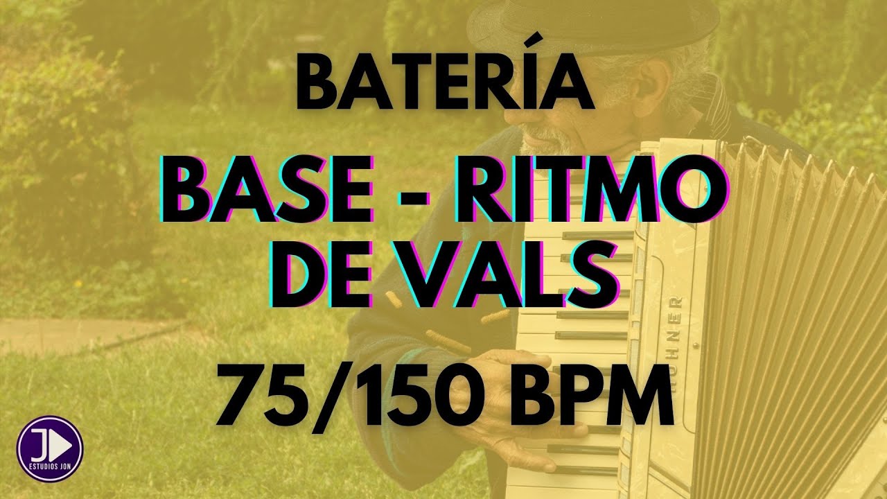 Base de VALS 75 / 150 BPM | Ritmo Para Practicar - YouTube