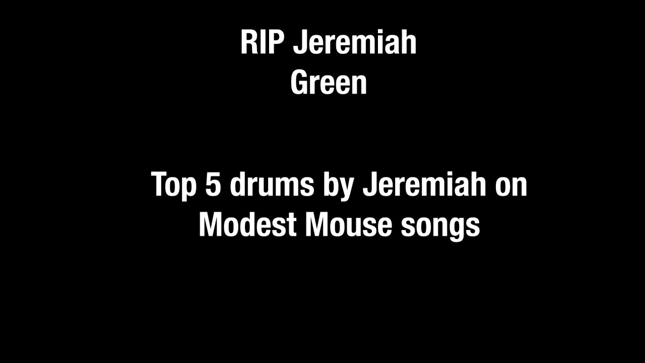 Top 5 Jeremiah Green Drums on Modest Mouse Songs - YouTube