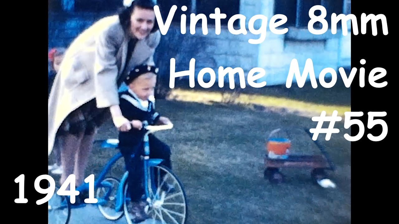 Vintage 8mm Home Movie #55: A Military Family in 1941 - YouTube
