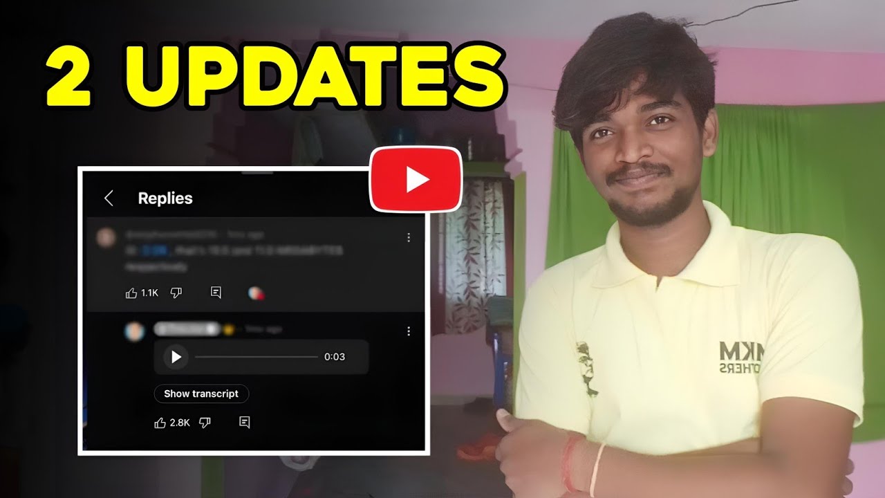 YouTube la Voice Comment Reply aah 😮 2 புதிய UPDATE வந்துருக்கு! 😎 | Raja Tech - YouTube