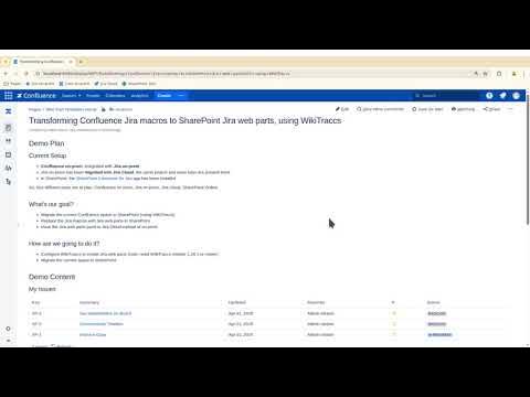 Transform Confluence Macros to SharePoint Web Parts - Jira Macro - YouTube