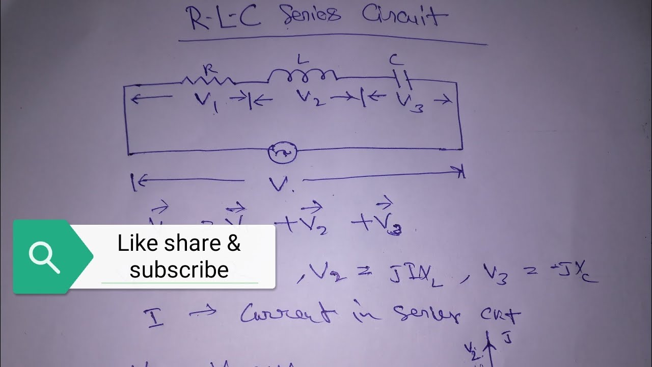 R L C series circuit - YouTube