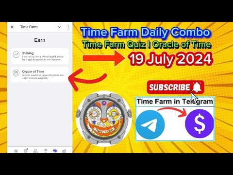 Time Farm Daily Combo 19 July 2024 I Time Farm Daily Quiz I Oracle of ...