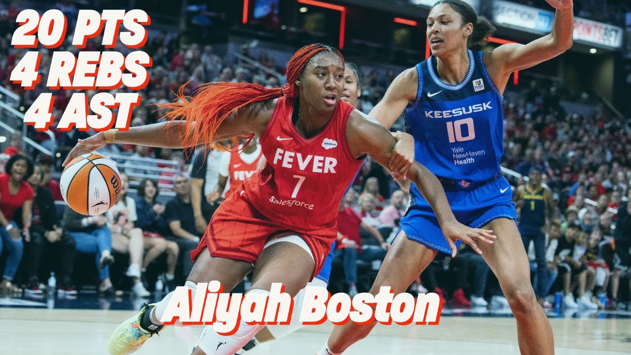 Aliyah Boston Career High 20 Points vs Connecticut Sun - YouTube