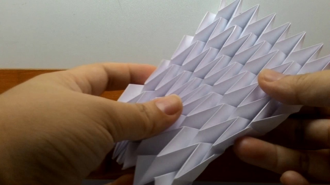Paper Folding Structure 1 - YouTube