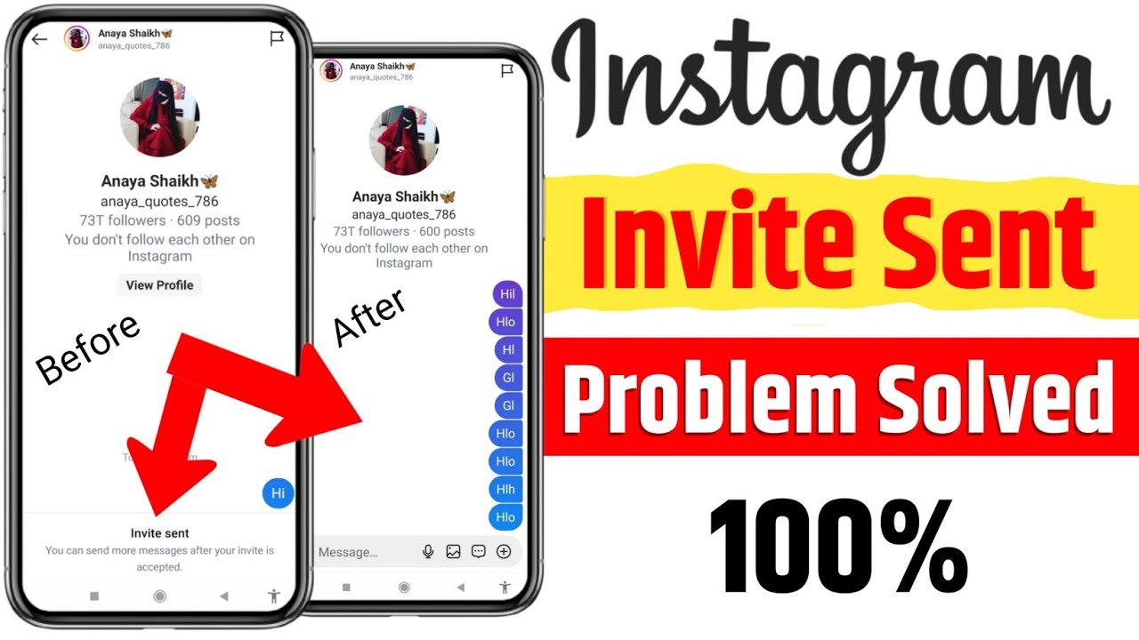 Instagram Message Invite Sent Problem | Instagram Invite Sent Problem ...