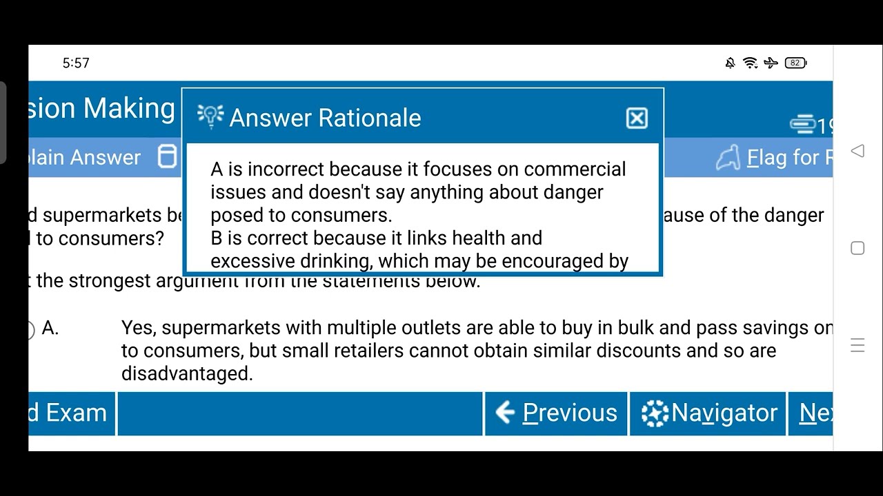 Decision Making Practice Questions Part 7 - YouTube