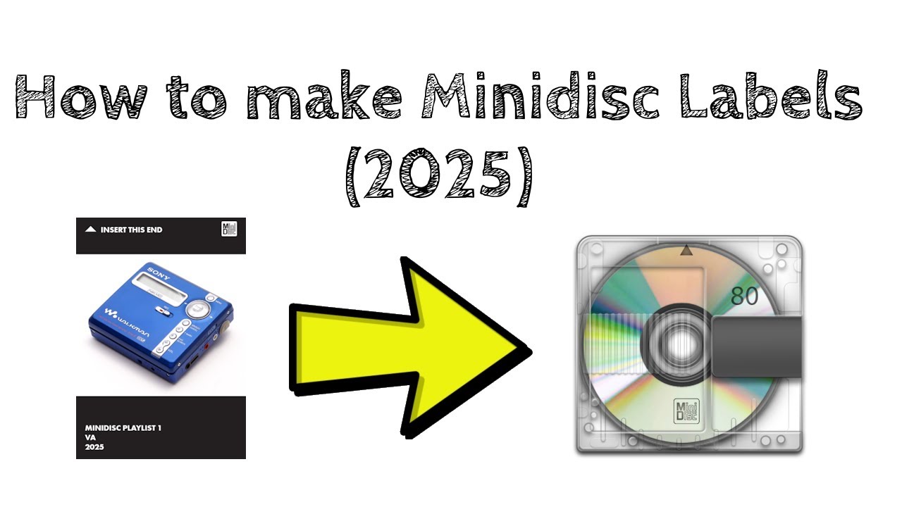 How to make Minidisc Labels (2025) - YouTube