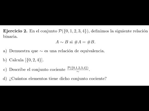[ALEM] T01 - E02 | Relaciones y clases de equivalencia, conjunto ...