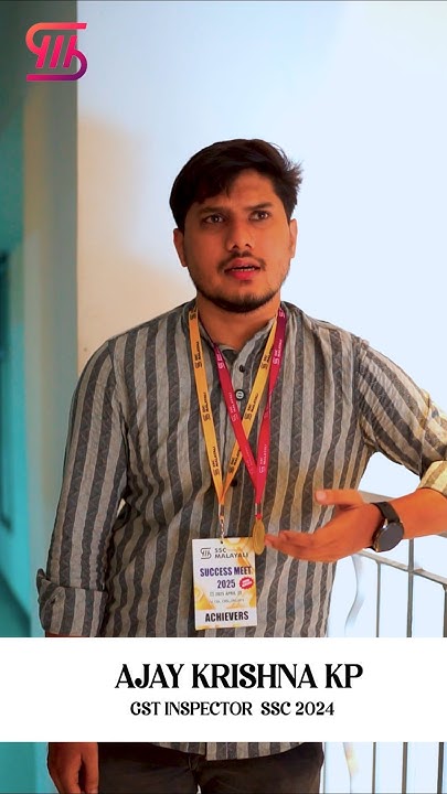 AJAY KRISHNA || GST INSPECTOR || SSC CGL 2024 RANK HOLDER #sscmalayali #ssccgl2024 - YouTube