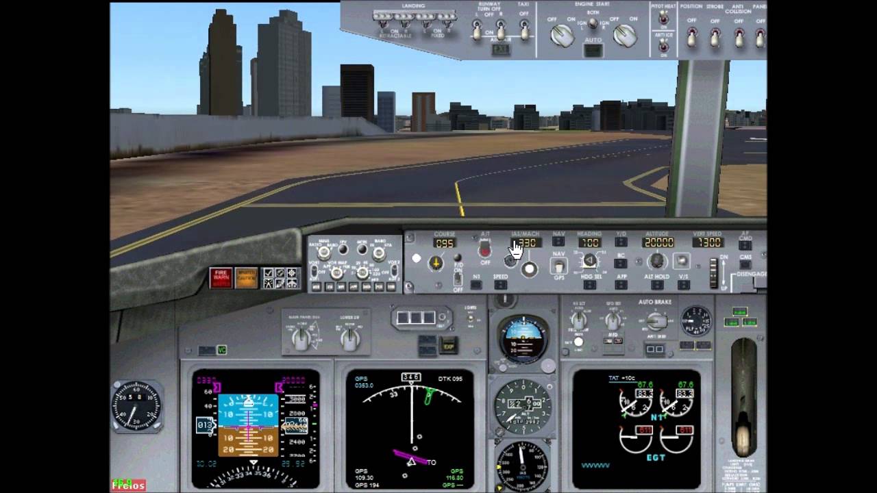 FS2004( FS9 )Parte 1:Aula completa de vôo GPS e pouso ILS / Full flying ...