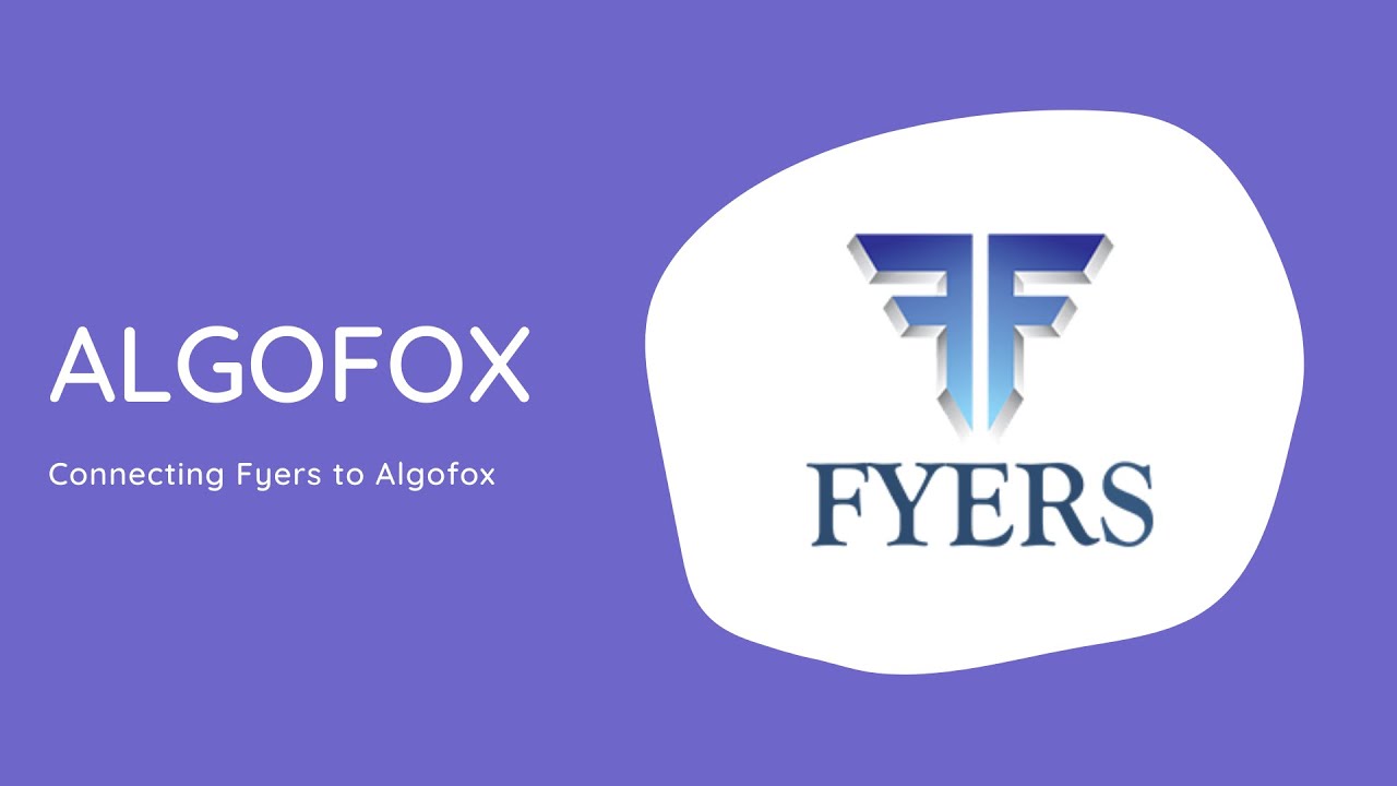 How to connect Algofox with Fyers trading terminal - YouTube