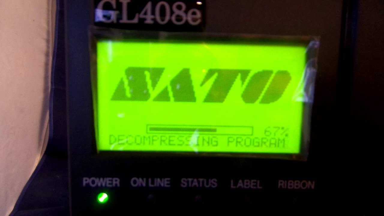Sato GL408e thermal printer for sale on Ebay! - YouTube