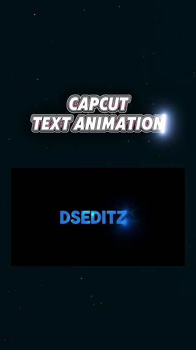 Capcut Text Animation Tutorial || capcut Tutorial - YouTube