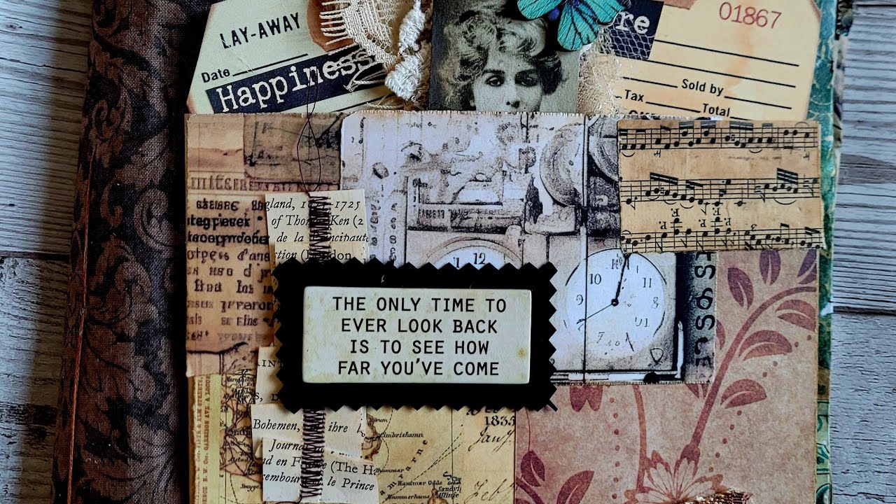 Vintage Themed Journal/ Page Tabs & Embellishing Pockets 🌷 - YouTube