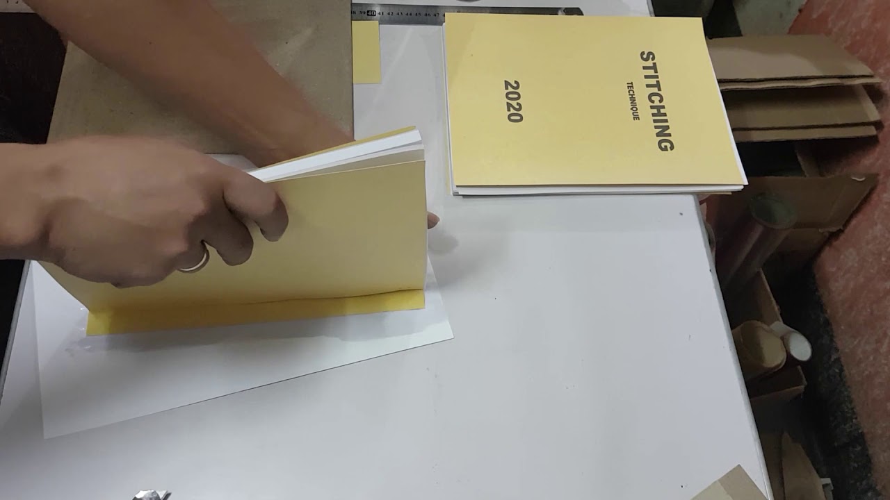 SIMPLE SOFT BINDING(Stapling & Stitching) - YouTube