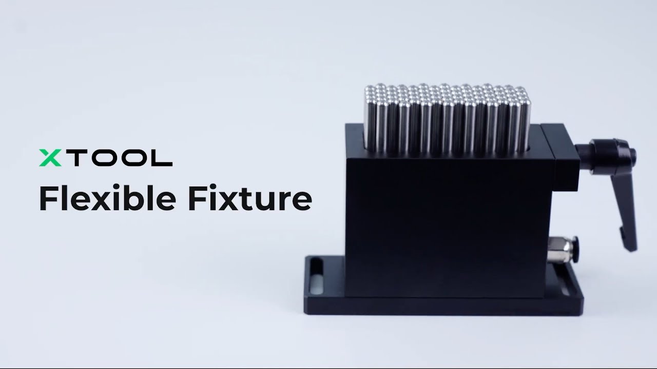 xTool Flexible Fixture с легкостью фиксирует предметы неправильной формы - YouTube