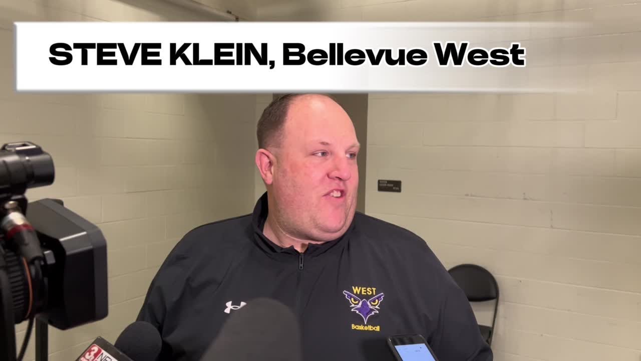 Bellevue West head coach Steve Klein after 41-35 state quarterfinal win ...