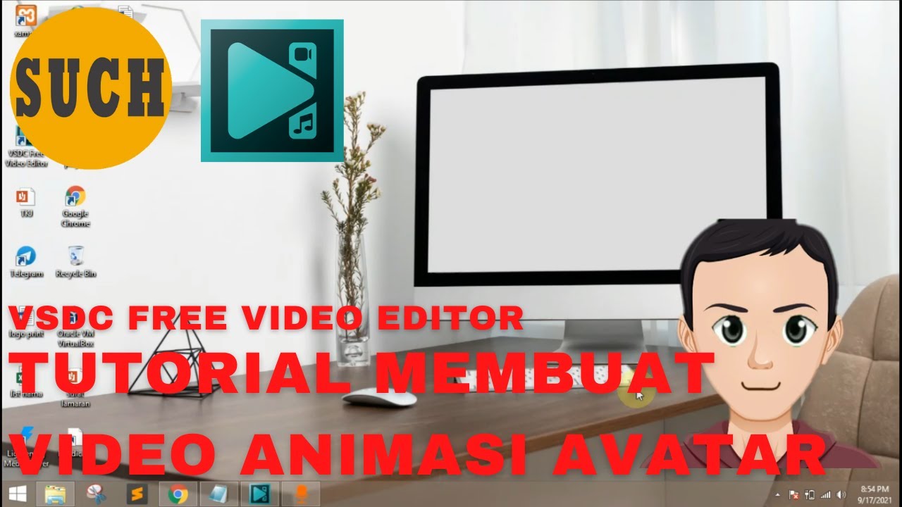 VSDC FREE VIDEO EDITOR : Tutorial membuat video animasi avatar - YouTube
