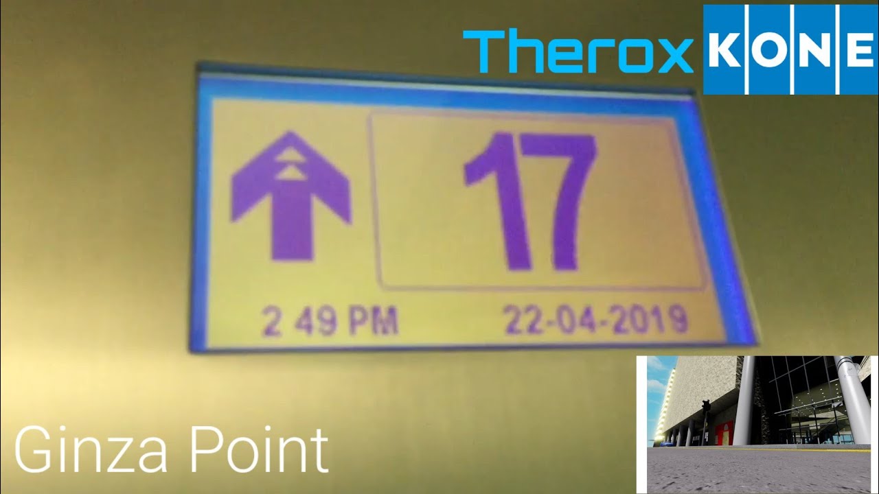 Therox MR Traction Elevator @ Ginza Point - YouTube