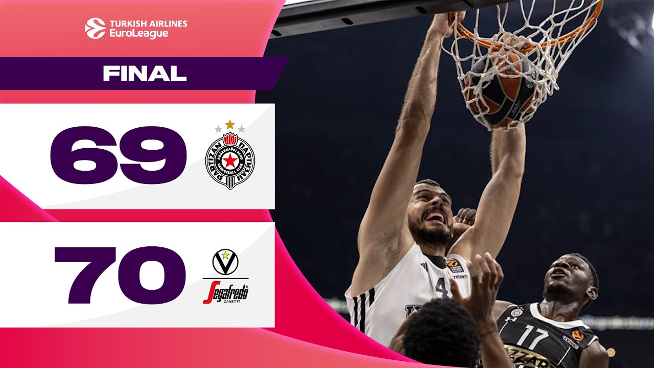 ONE-POINT Thriller in Belgrade | Partizan - Virtus | BASKETBALL ...