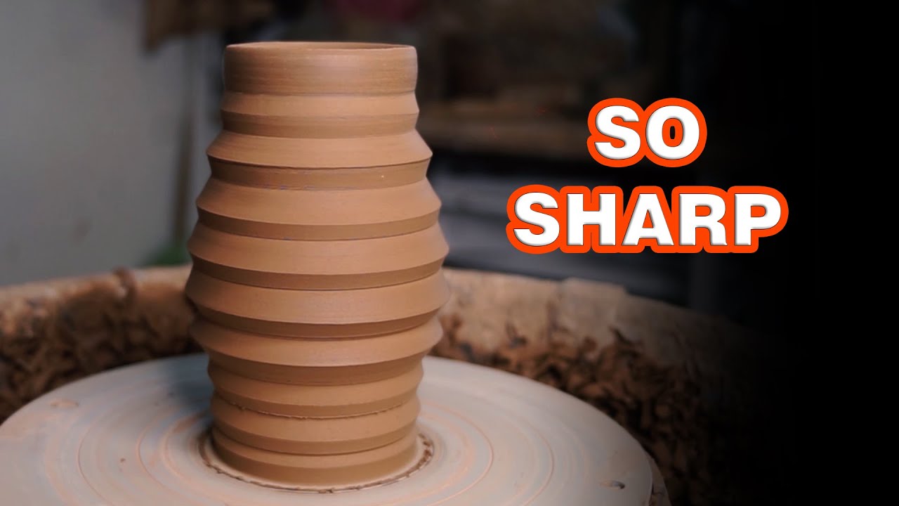 How To Do Sharp Edges On Vase - YouTube