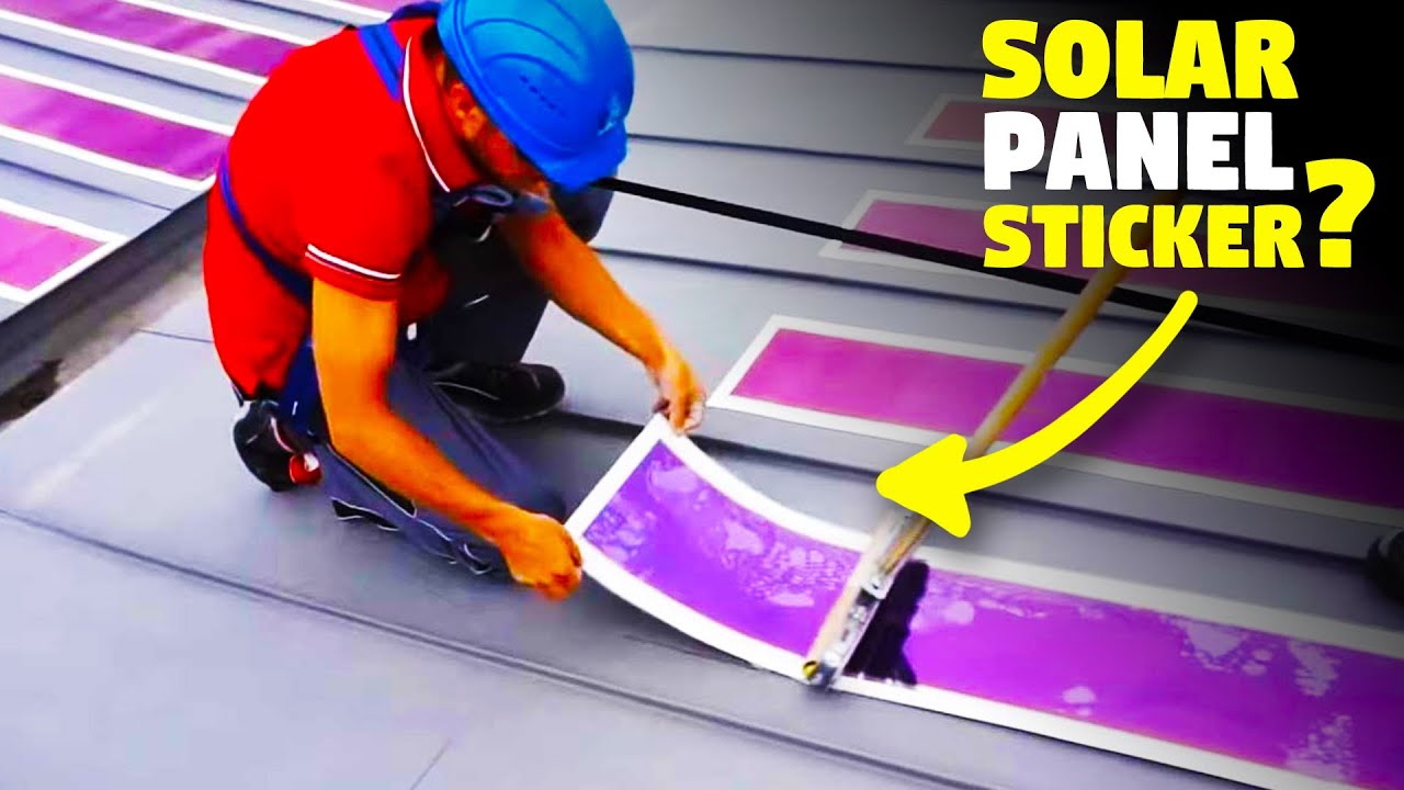 Amazing Sticker-Like Solar Panel for the Future! - YouTube
