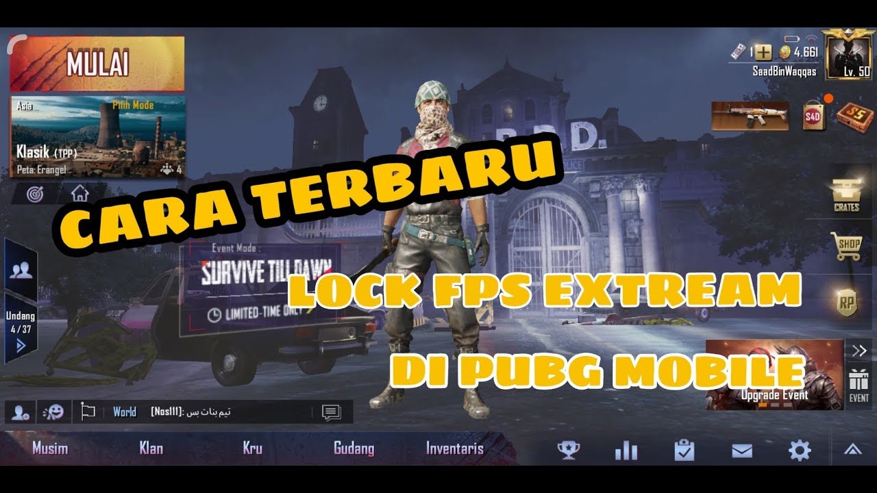 (Cara Terbaru) Tutorial lock FPS ekstrem (60 FPS) di game Pubg Mobile ...