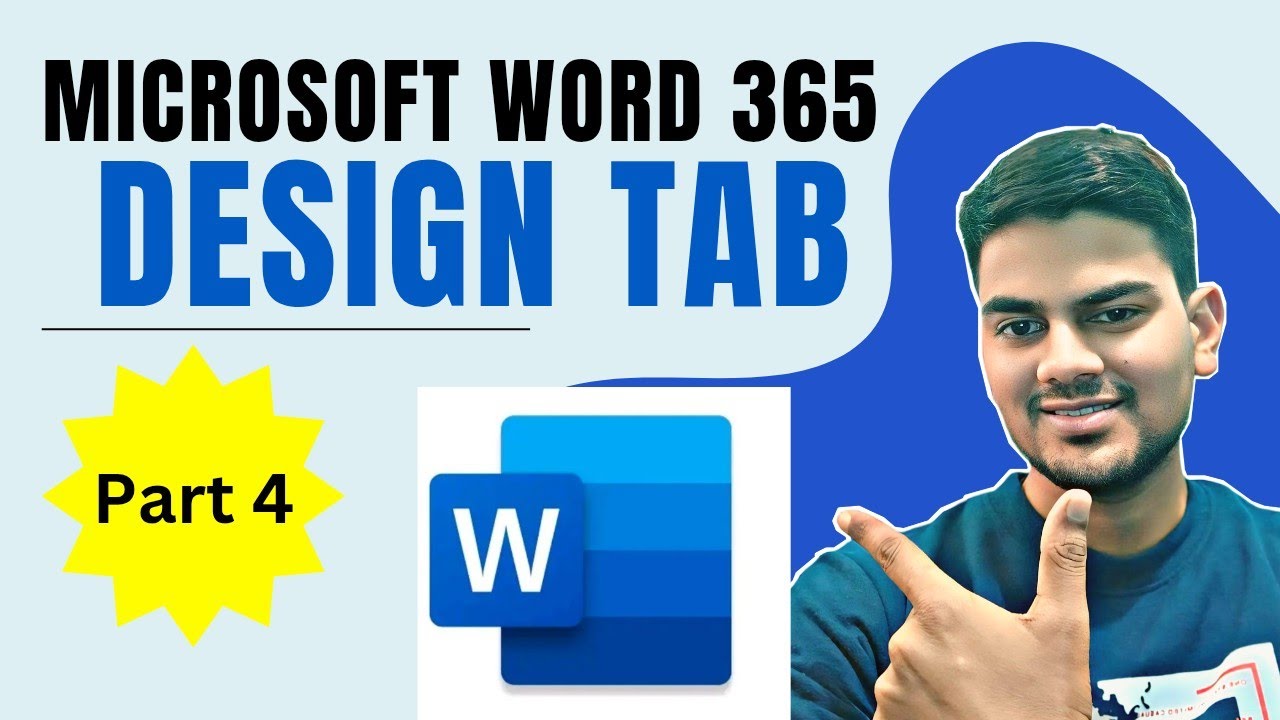 MS Word Design Tab Complete Guide | Themes, Page Borders & More - YouTube