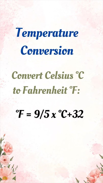 Temperature conversion formulas #formula #temperature #shortsfeed # ...