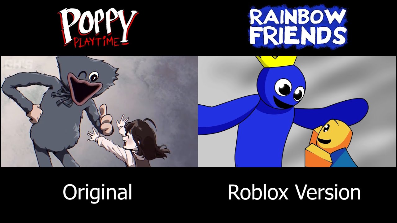 Rainbow Friends X Poppy Playtime Animation Comparison Youtube