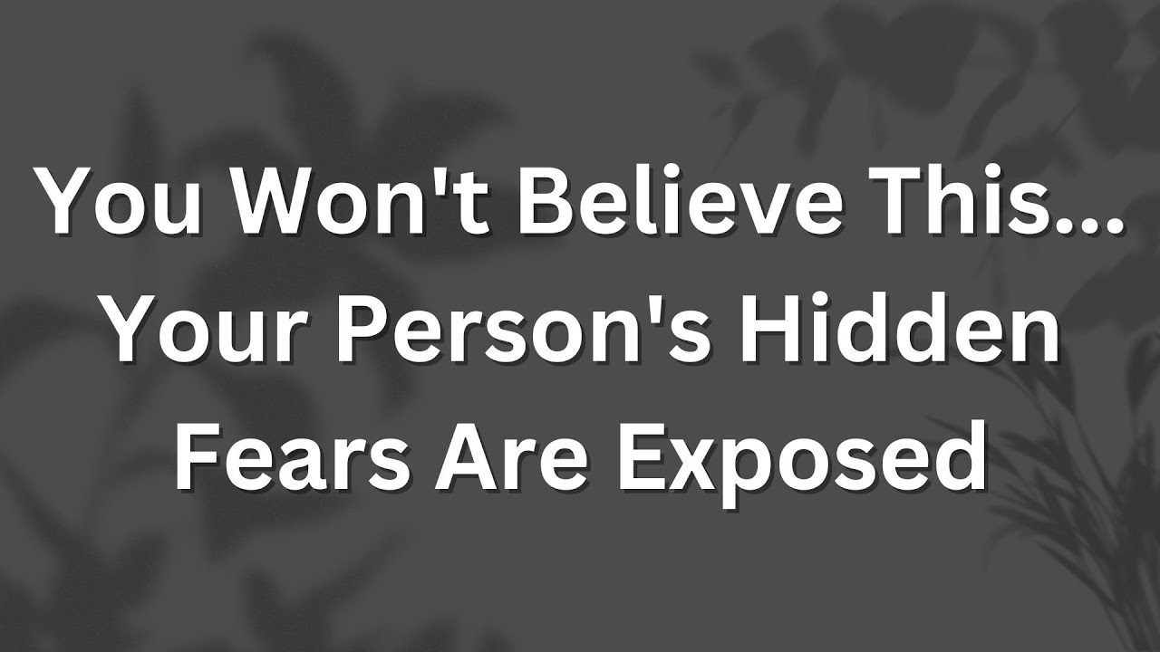 You Won't Believe This... Your Person's Hidden Fears Are Exposed | Twin ...