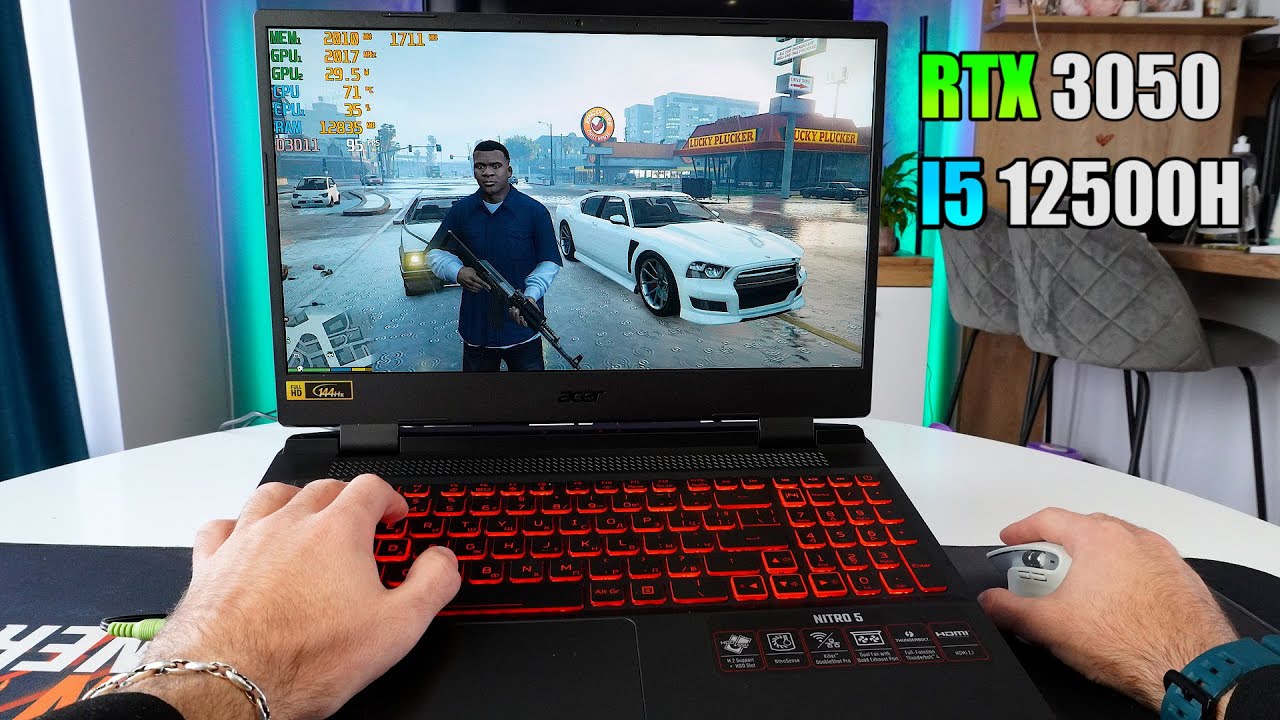GTA 5 | Acer Nitro 5 | RTX3050 i5 12500H POV Gameplay Test, Benchmark ...
