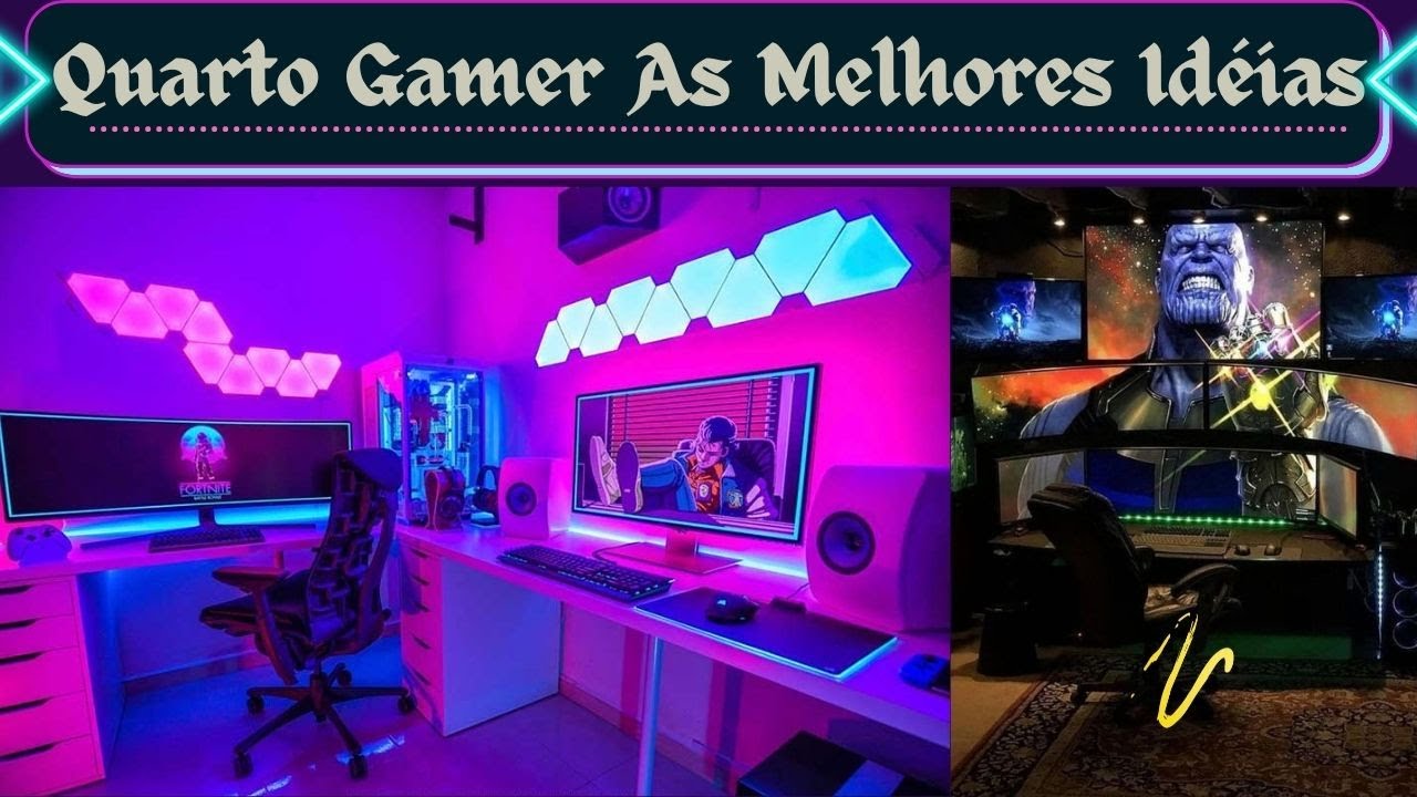 Quarto Gamer Led | Quarto Gamer Iluminação | Quarto Gamer Idéias 2021 ...