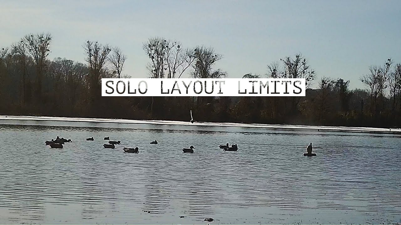 Solo Layout LIMITS | Duck Hunting on Public Land - YouTube