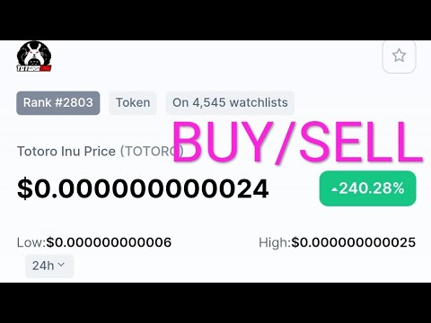 How To Buy/Sell Totoro Inu Token on Trust Wallet 💰| How To Buy/Sell ...