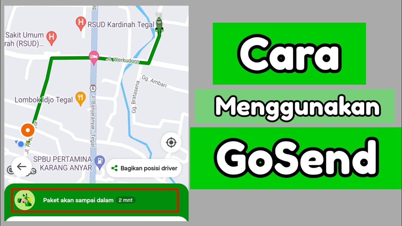 Cara Menggunakan GoSend Di Gojek Terbaru Ambil Barang Cepat - YouTube
