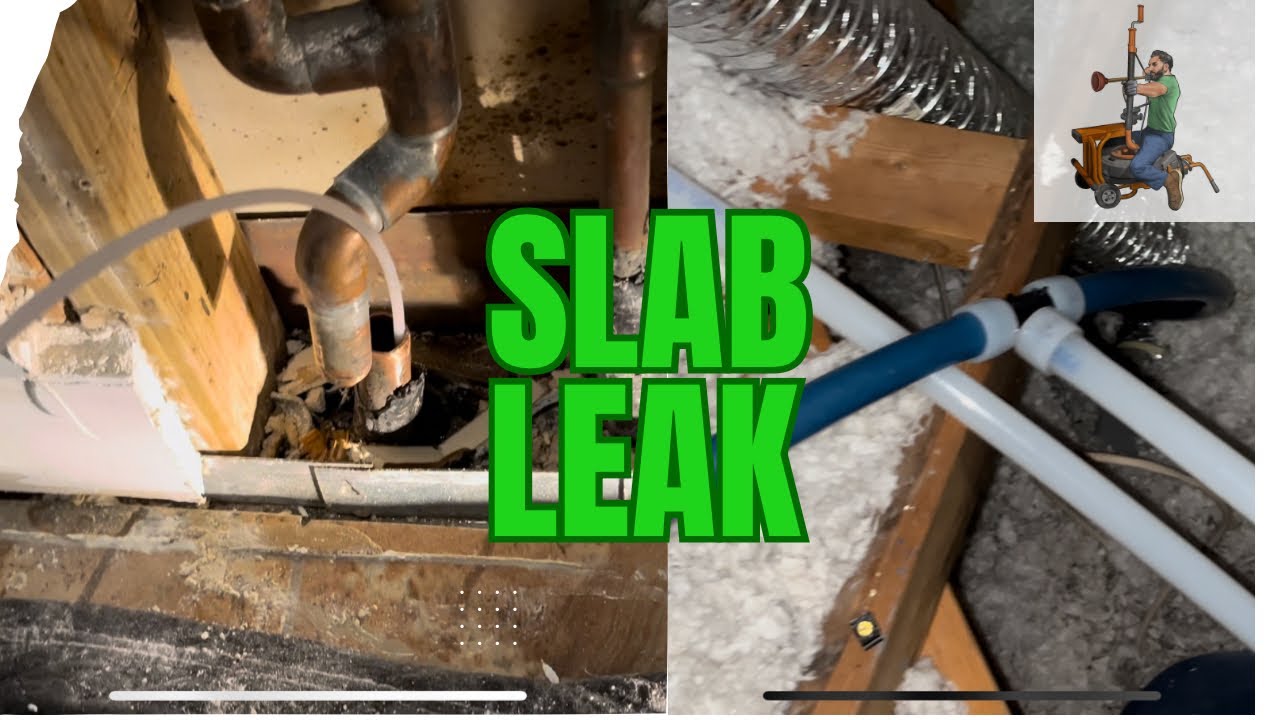 Slab Leak and Re Routing Water Line - YouTube