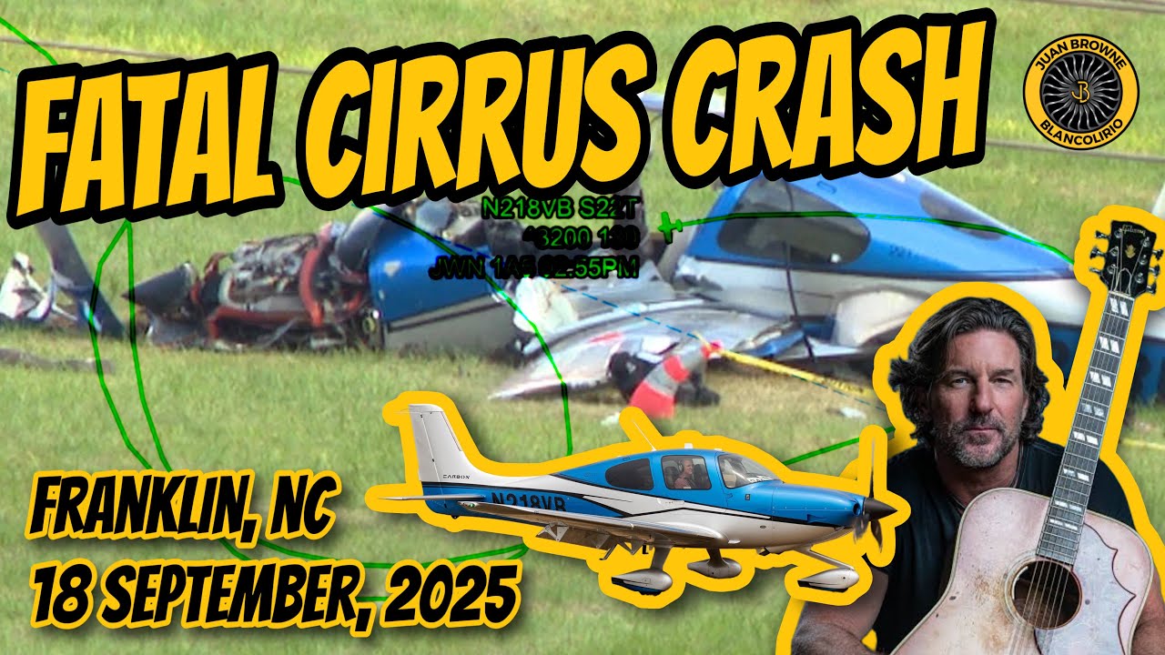 Brett James Cirrus SR-22 Crash 18 Sept 2025 - YouTube
