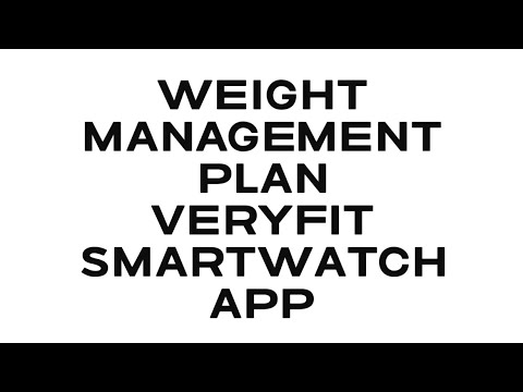 Smartwatch Weight Management Program VeryFit App - YouTube