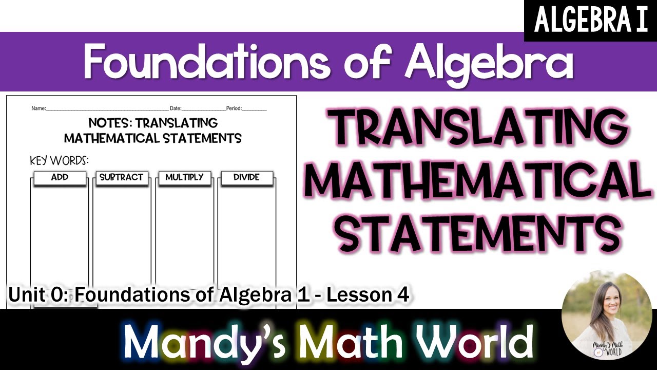 Translating Mathematical Statements - YouTube