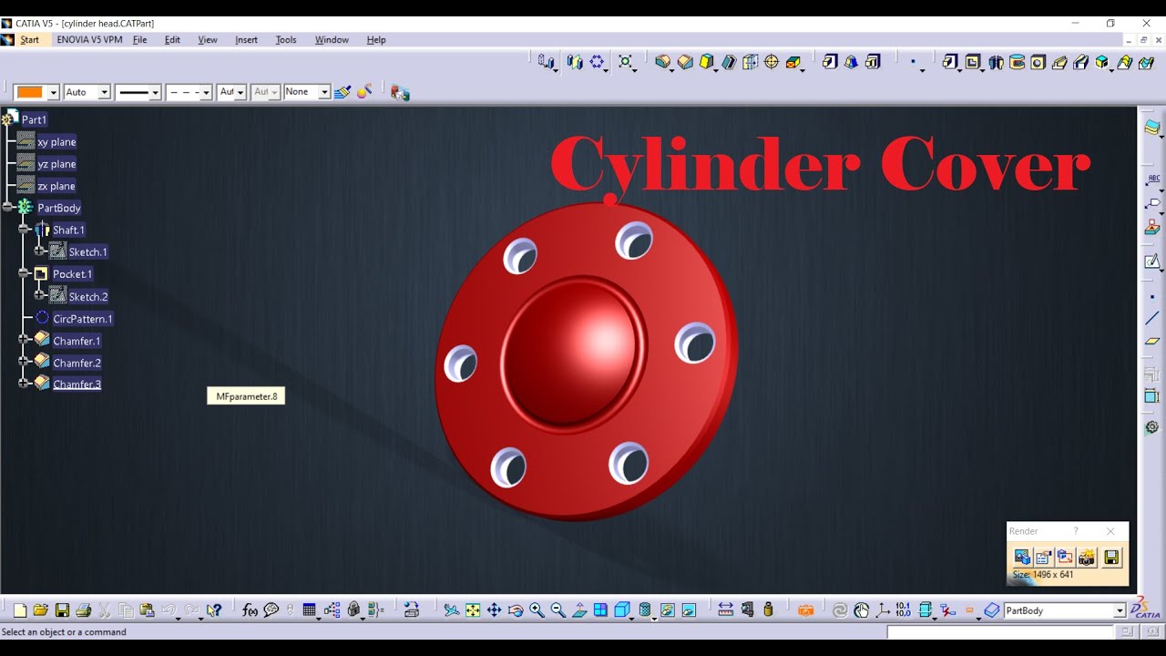 Twin Engine Design In Catia | Cylinder Cover | Advanced Assembly ...
