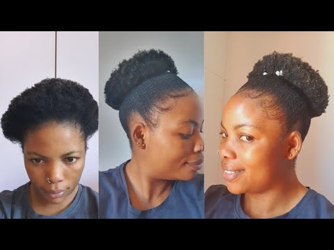 TALK THROUGH the Best method to do a High PUFF on short 4c Nigeria Hair ...