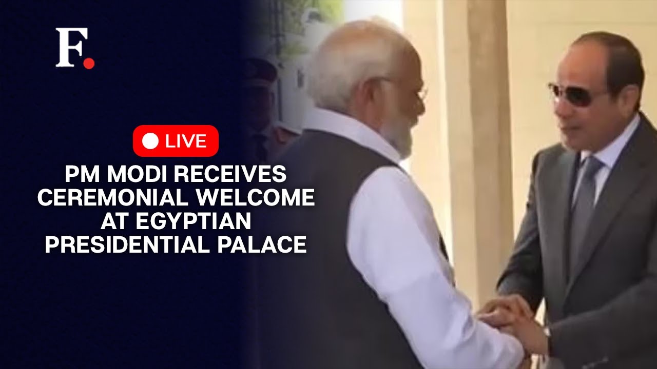 PM Modi LIVE:PM Modi Receives Ceremonial Welcome by Egypt's President ...